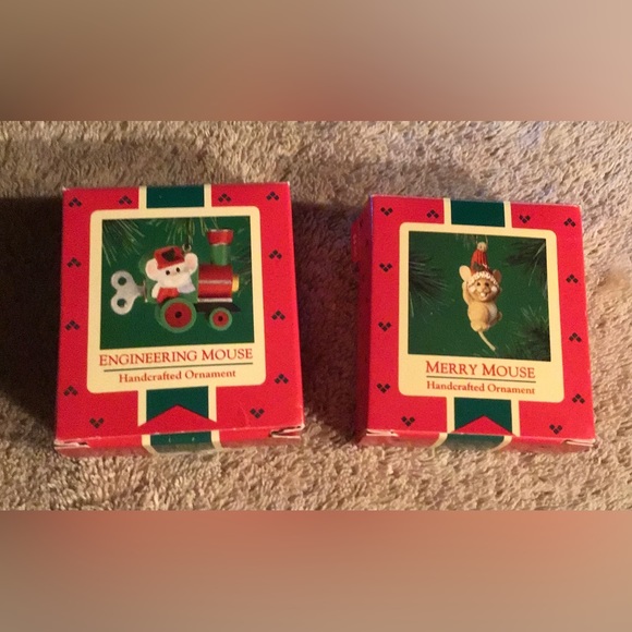 Hallmark | Holiday | Vintage Hallmark Miniature Mouse Ornaments | Poshmark